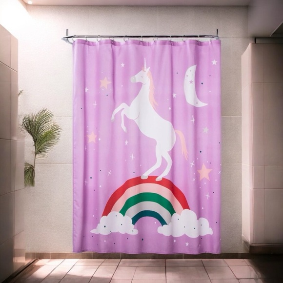 Pillowfort | Bath | Pillowfort Shower Curtain Unicorn Rainbow Clouds ...